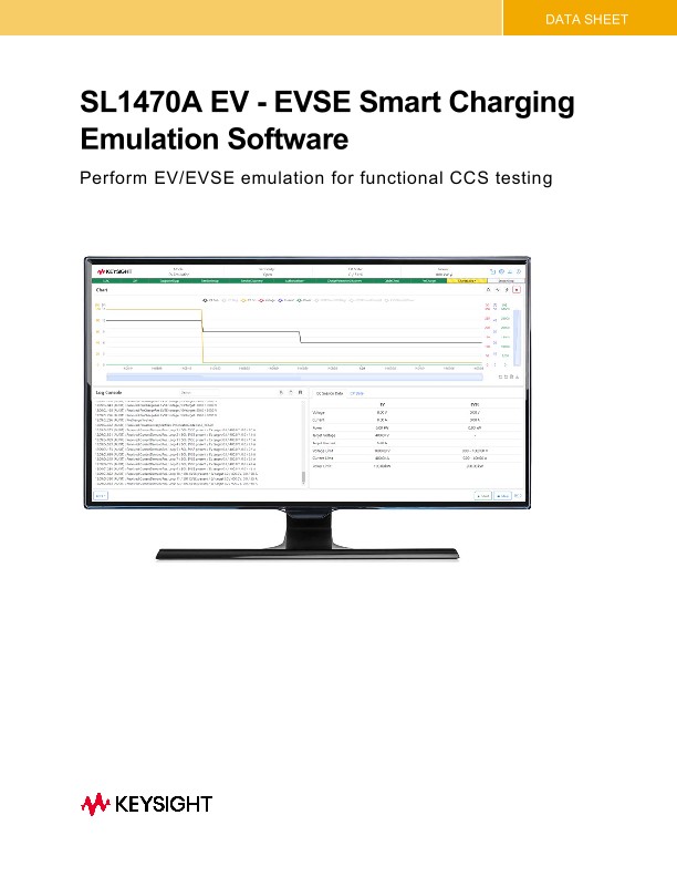 SL1470A EV - EVSE Smart Charging Emulation Software PDF Asset Page | Keysight